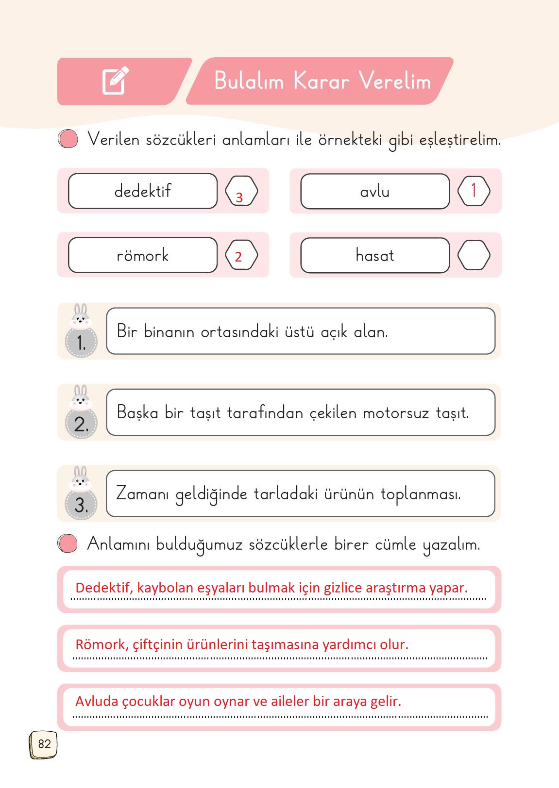 1. Sınıf Meb Yayınları 2. Kitap Türkçe Ders Kitabı Sayfa 82 Cevapları ...