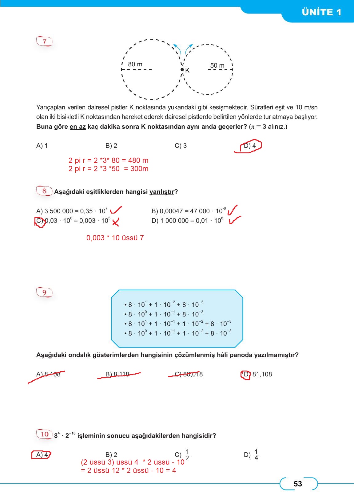 8. Sınıf Meb Yayınları Matematik Ders Kitabı Sayfa 53 Cevapları - karnehesaplama.com